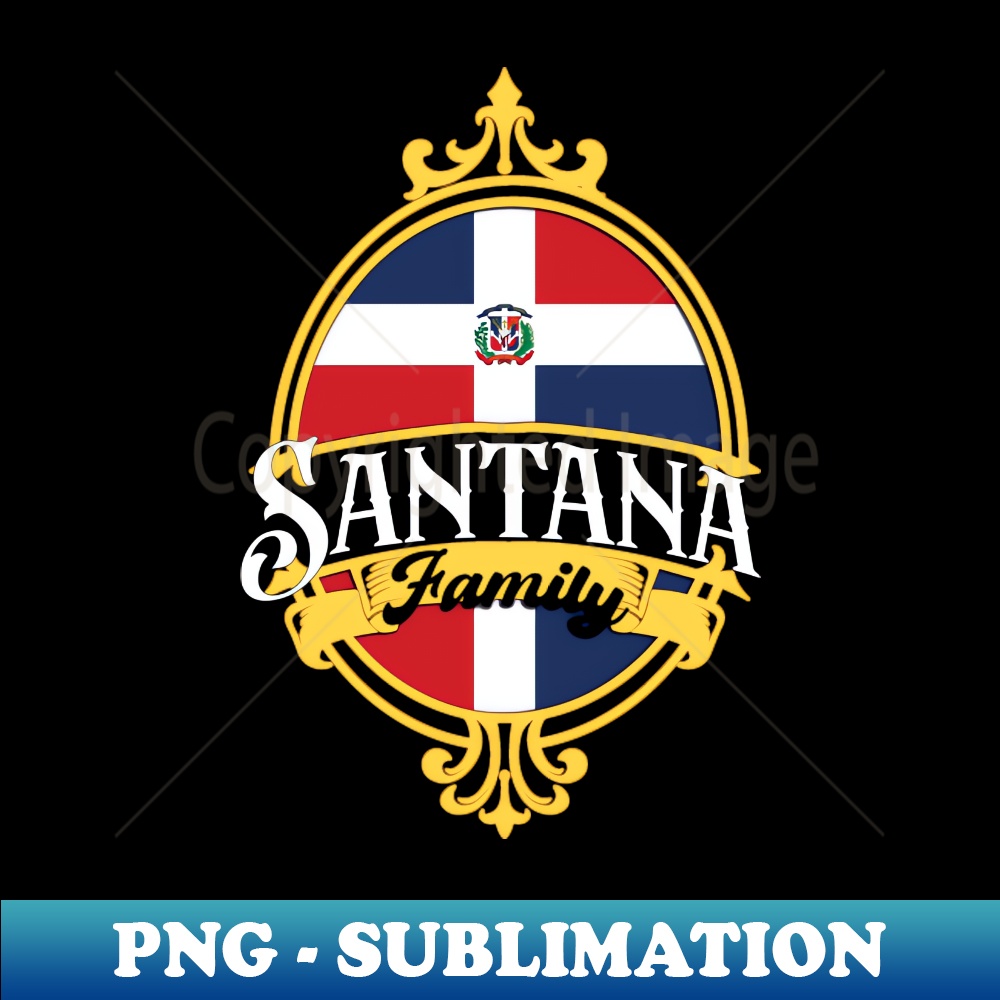 Santana Family - Dominican Republic Flag - PNG Sublimation D | Inspire ...