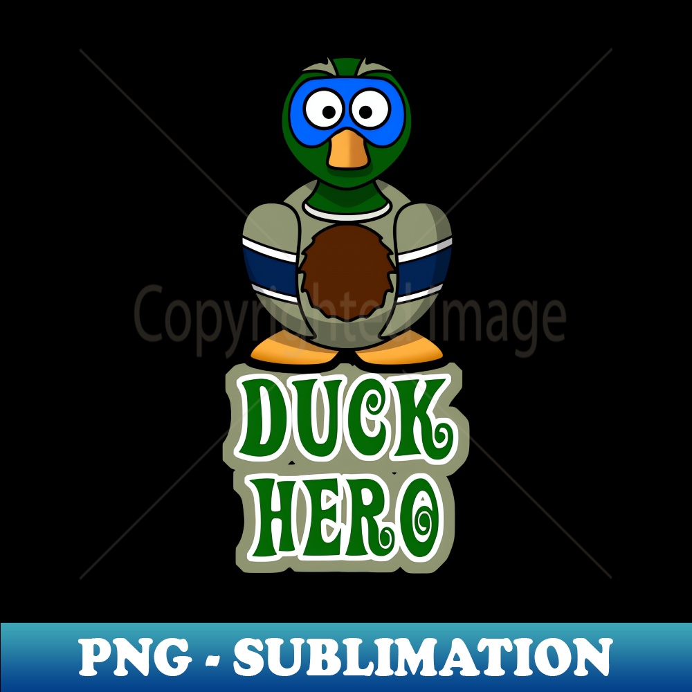Duck Hero - Funny Cartoon Duck in Hero Mask - Professional S | Inspire ...