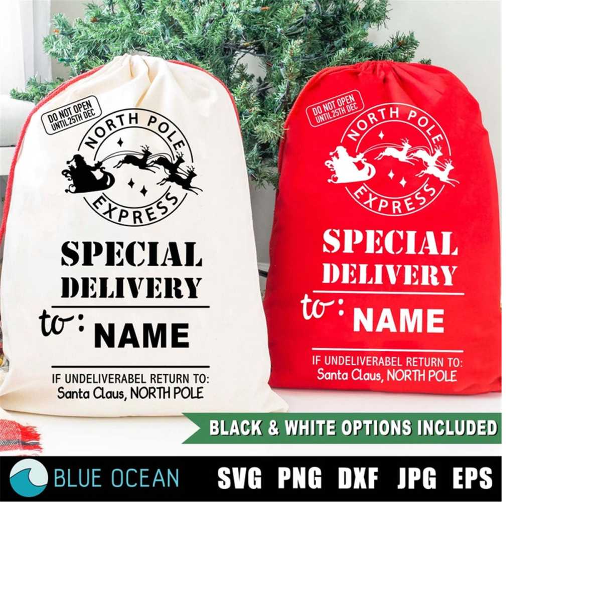 Santa Sack SVG, Santa express svg, North Pole express svg, S - Inspire ...