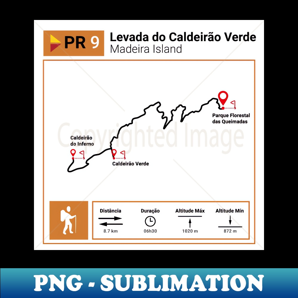 Madeira Island PR9 LEVADA DO CALDEIRO VERDE trail map - Mode | Inspire ...