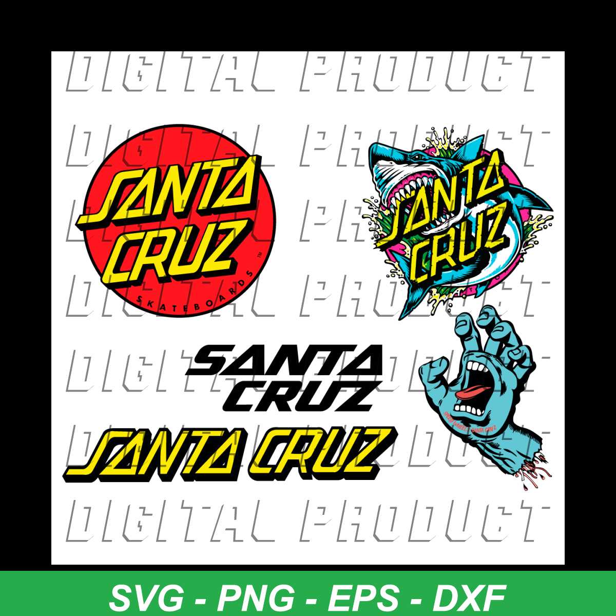 Santa Cruz Logos Svg Bundle, Trending Svg, Santa Cruz Svg, S | Inspire ...