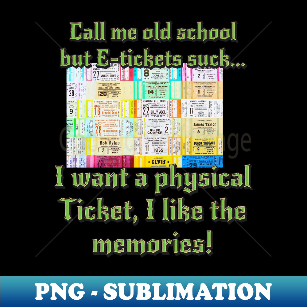 Music tickets - PNG Sublimation Digital Download - Unleash Y | Inspire ...