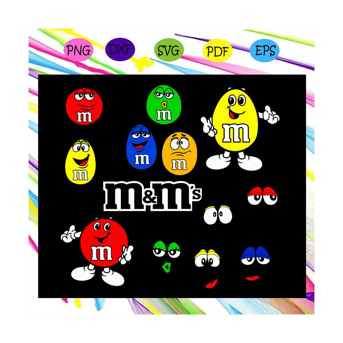M & ms bundle, m and m, mm candy, mm candy svg, candy, candy | Inspire ...