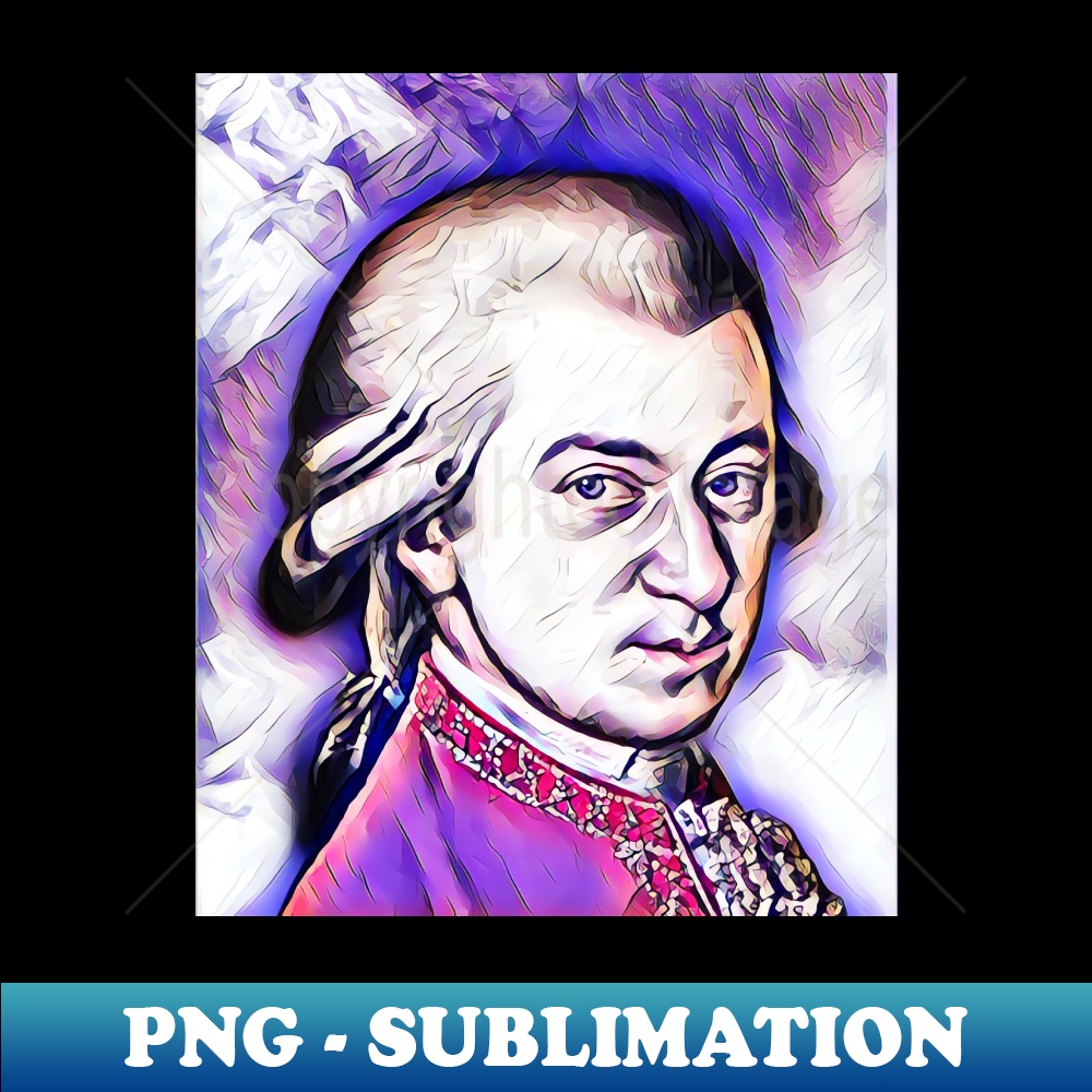 Wolfgang Amadeus Mozart Pink Portrait Wolfgang Amadeus Moza | Inspire ...