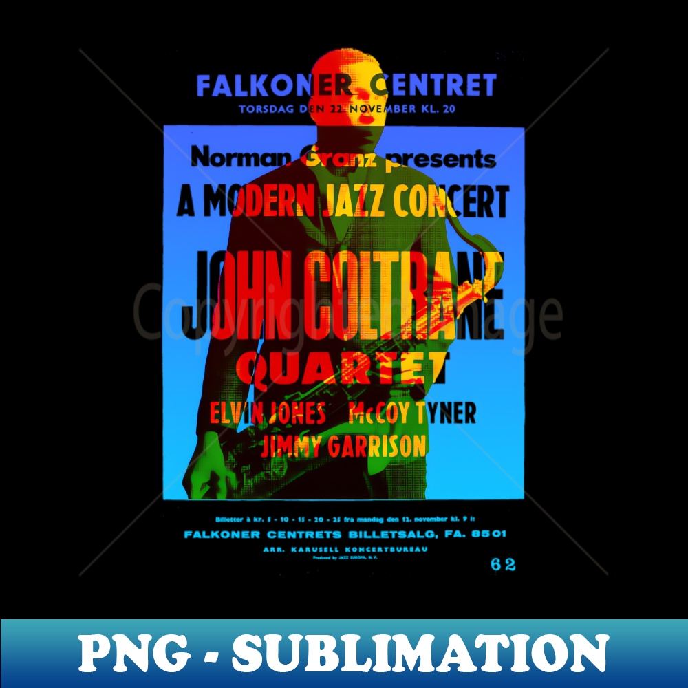 John Coltrane concert graphic - PNG Transparent Digital Down | Inspire ...