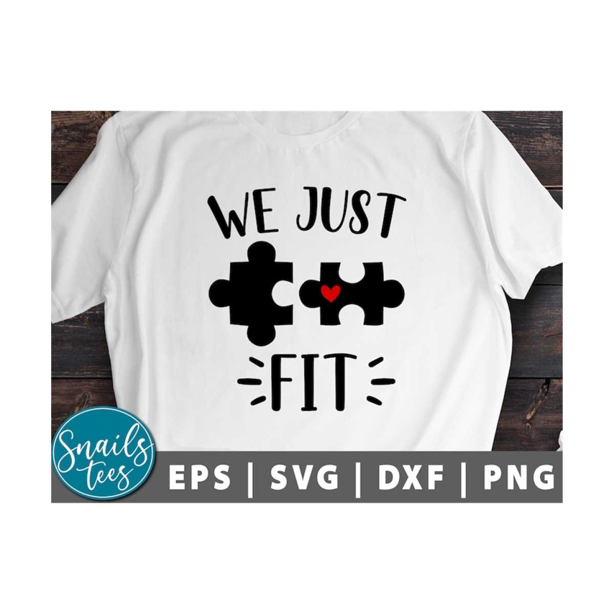 We just fit svg Puzzle svg Png Matching shirts svg His and H | Inspire ...