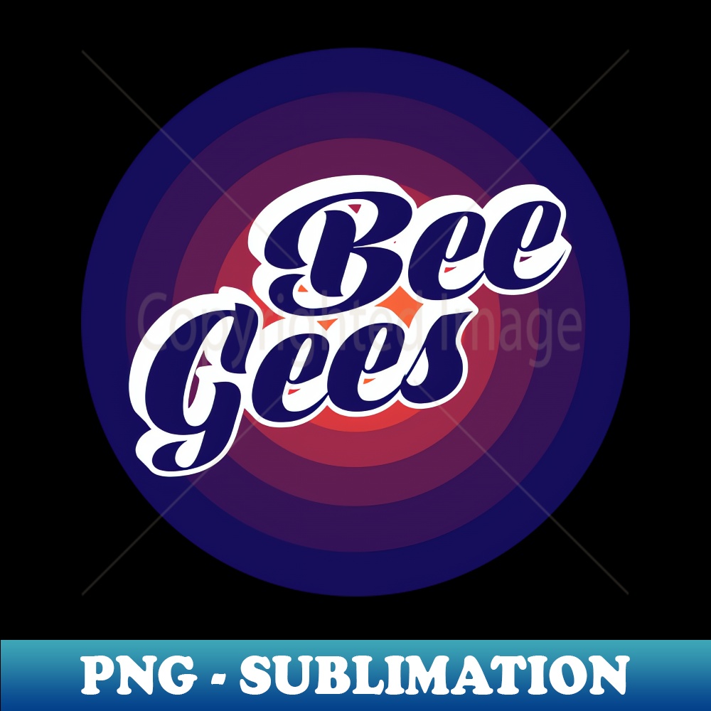 BEE GEES - BLURN CIRCLE - PNG Transparent Sublimation Design - Inspire ...