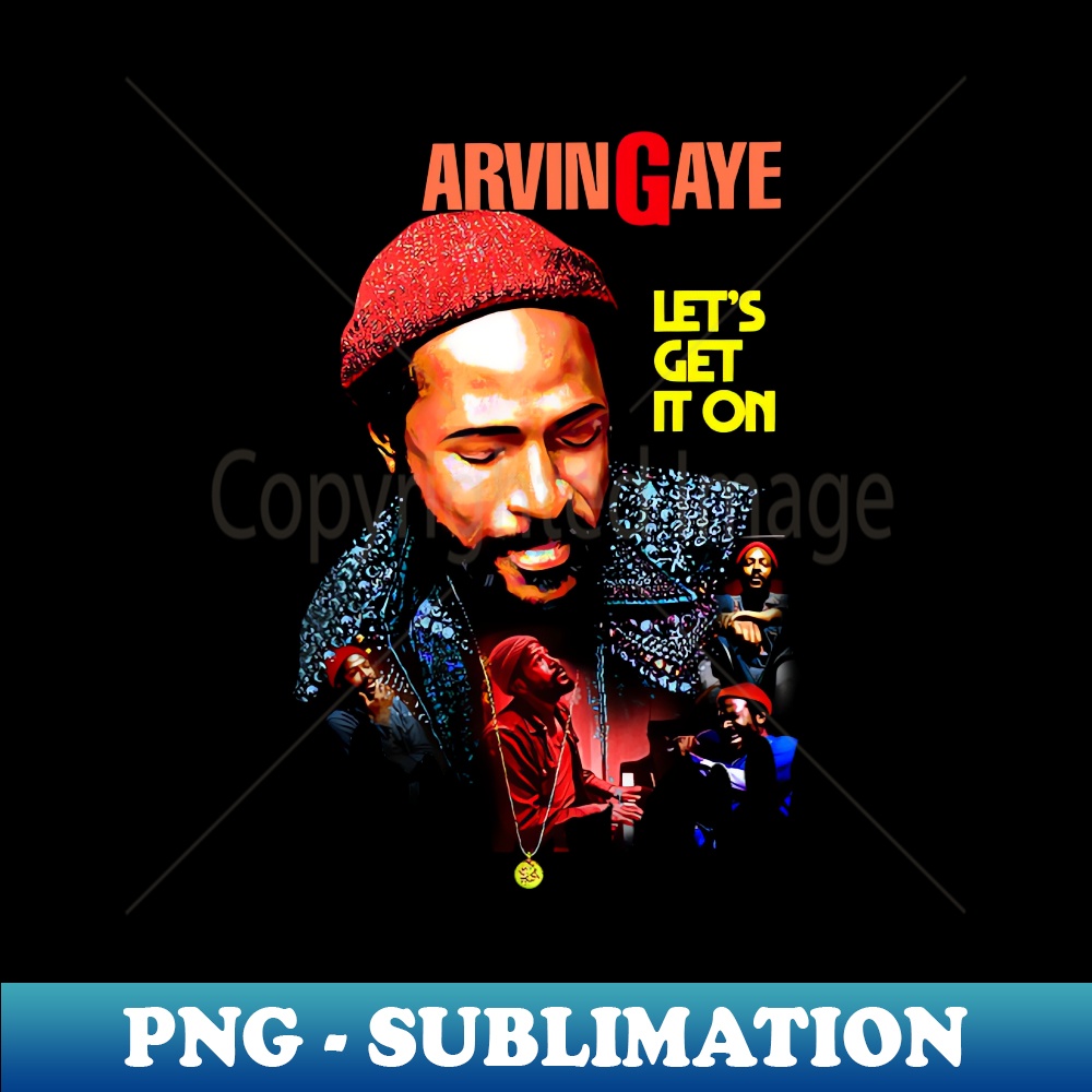 MARVIN GAYE - PNG Sublimation Digital Download - Unleash You | Inspire ...
