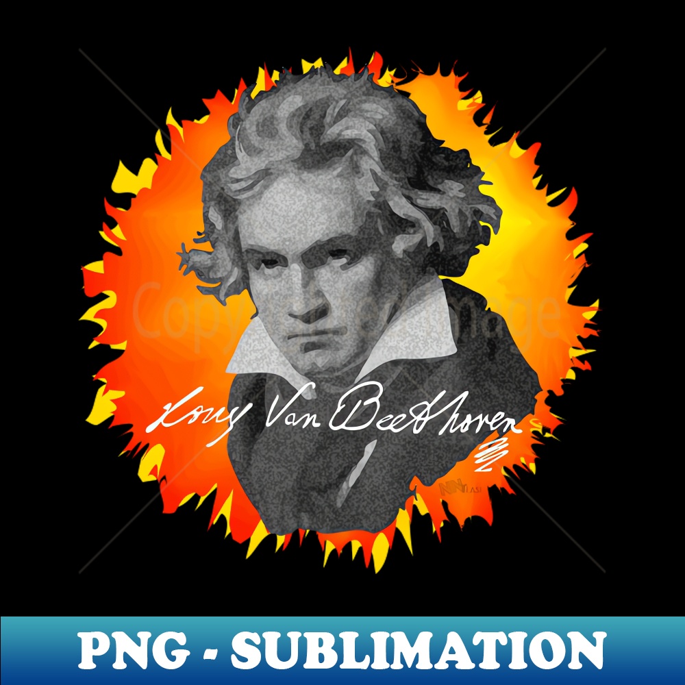 Beethoven - Unique Sublimation PNG Download - Stunning Subli | Inspire ...