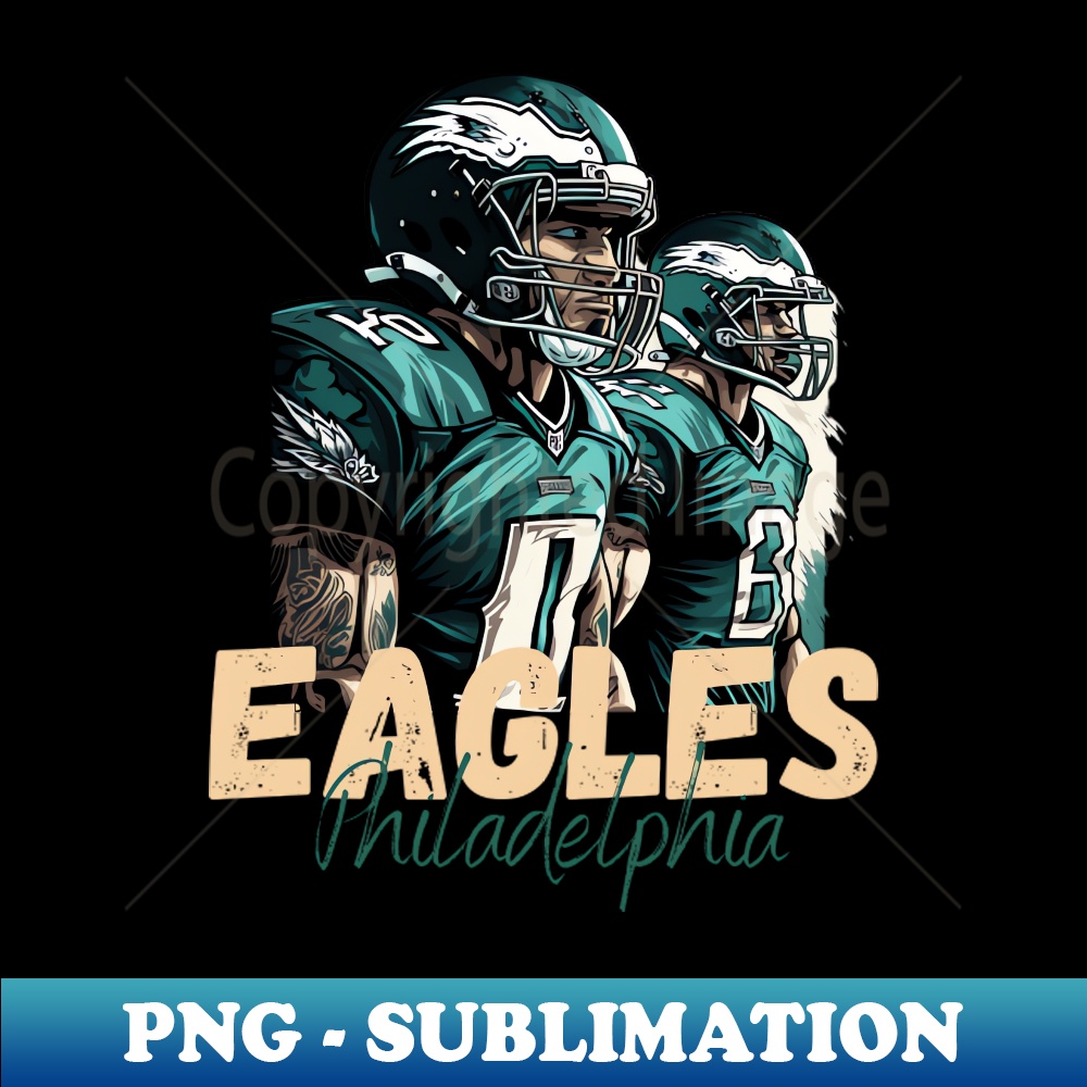 Philadelphia eagles football player graphic design cartoon s | Inspire ...