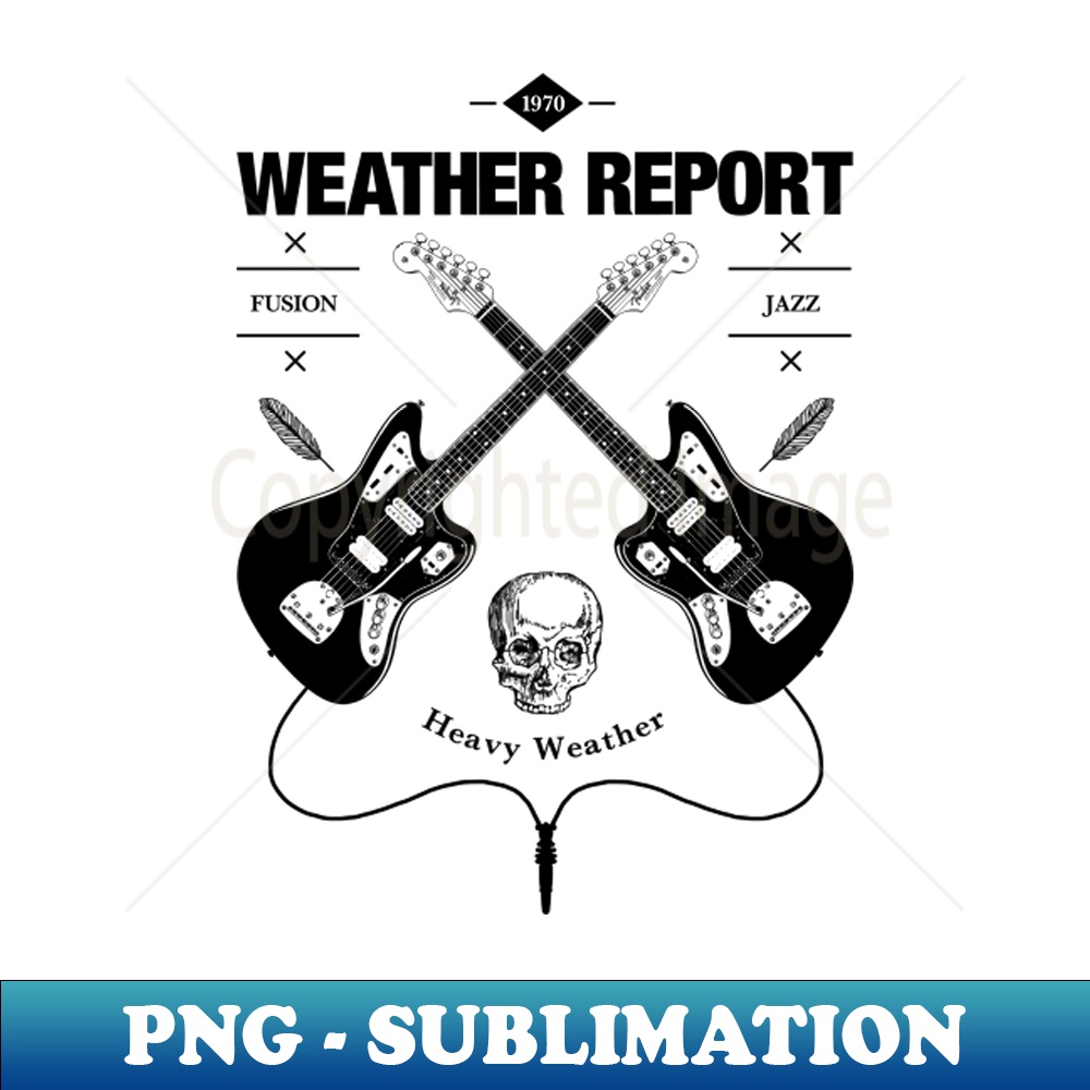 Weather Report Guitar Vintage Logo - Professional Sublimatio | Inspire ...