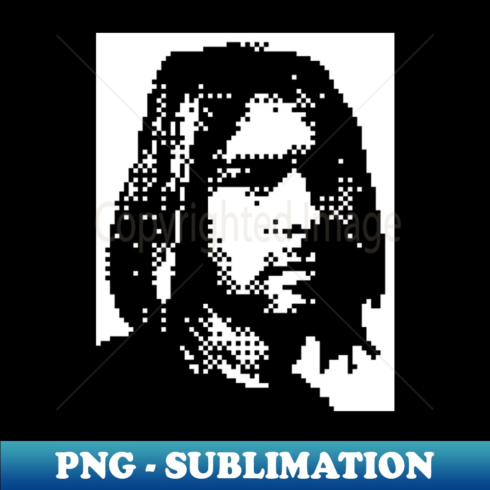 Kurt Cobain - 1bit Portrait - Dark Version - Instant Sublima | Inspire ...