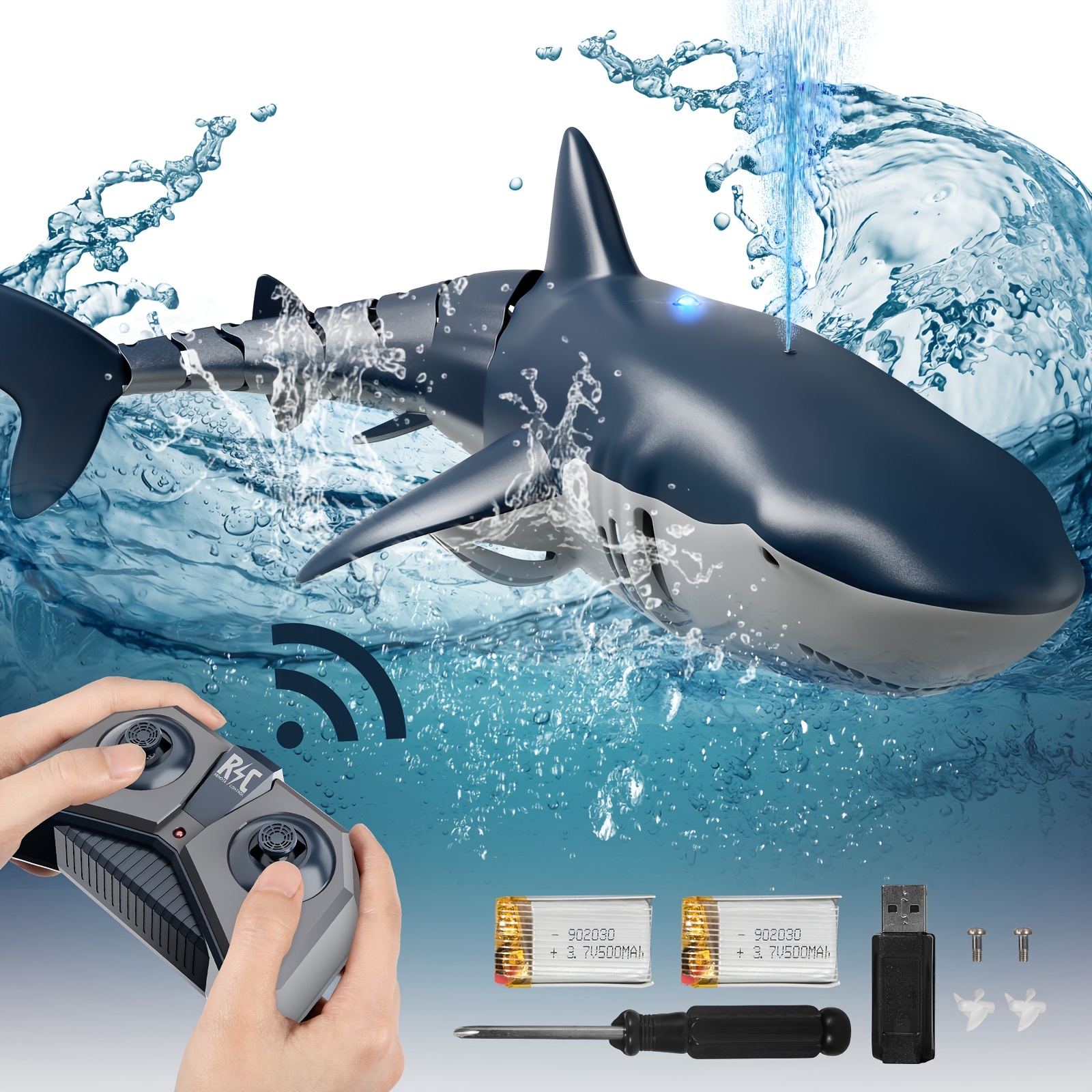 TEMI Remote Control Shark 1:18 High Simulation Scale Fish Wi | Inspire ...