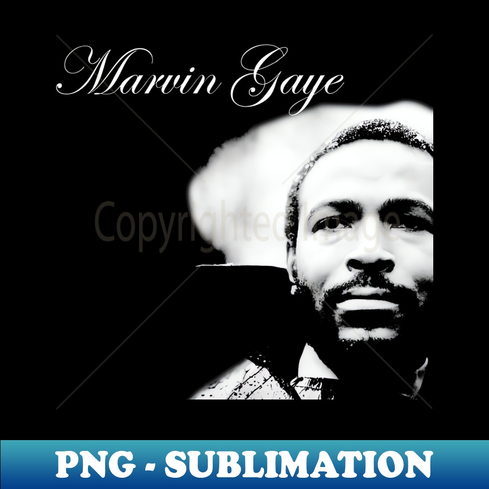Vintage Marvin Gaye - High-Resolution PNG Sublimation File - - Inspire ...