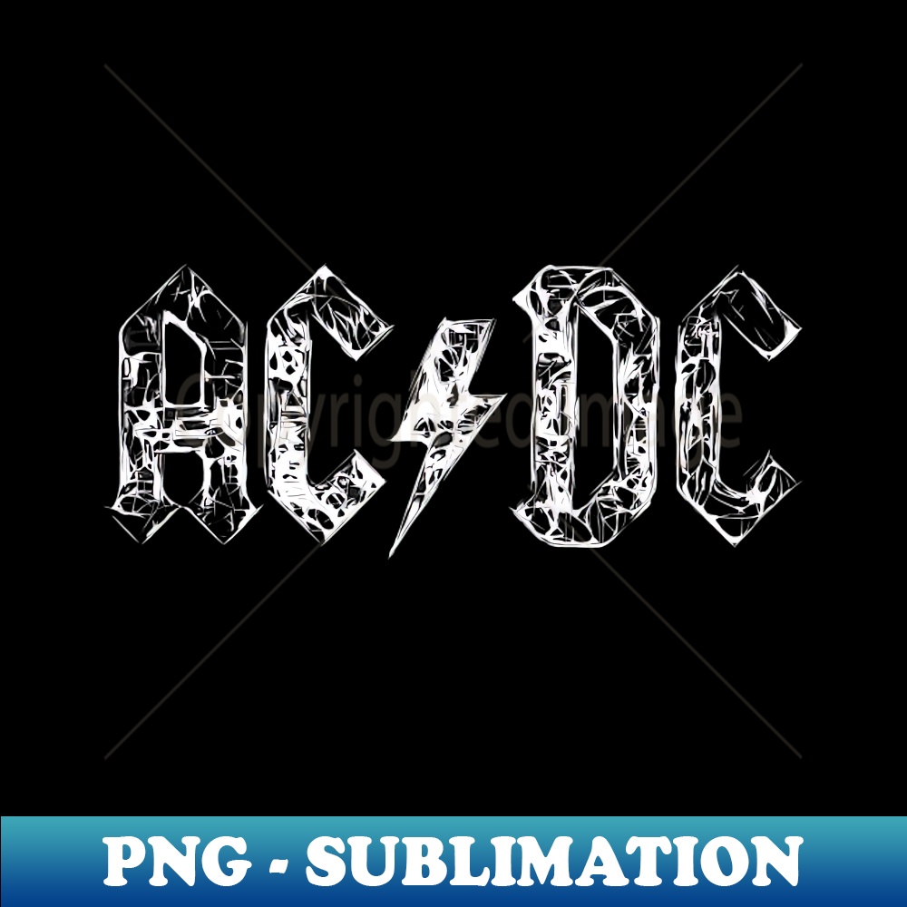 ACDC-Back in Black-Glow Style - Premium Sublimation Digital | Inspire Uplift