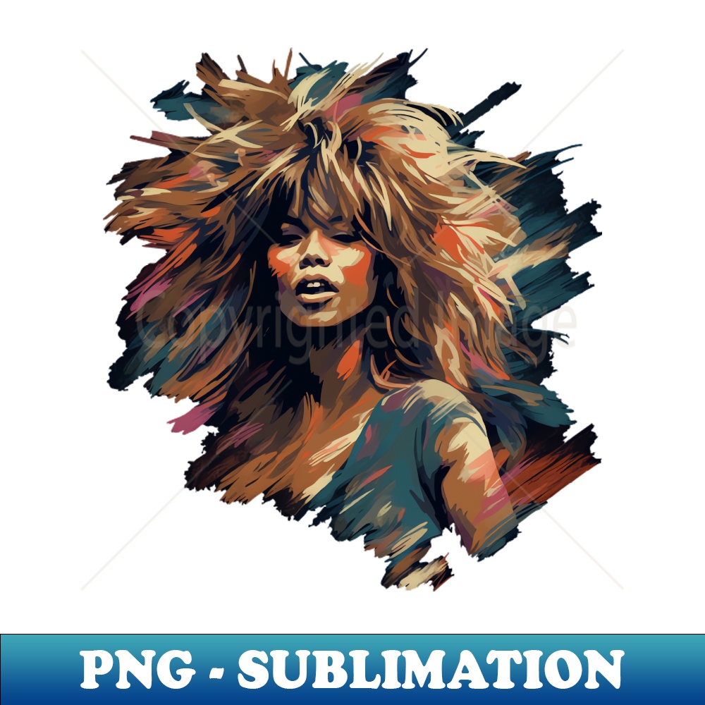 Tina Turner 80s Style Retro Fan Art Design - Premium PNG Su | Inspire ...
