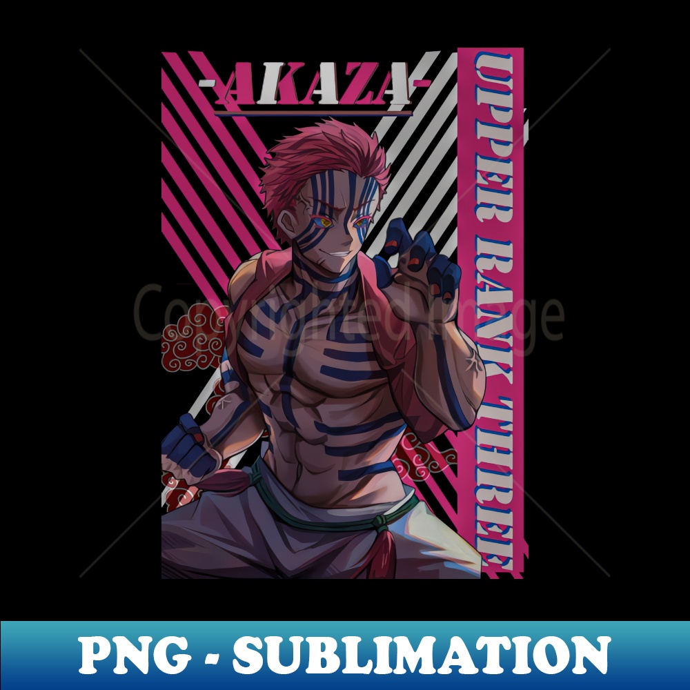 Akaza - Demon Slayer - PNG Transparent Digital Download File - Inspire ...