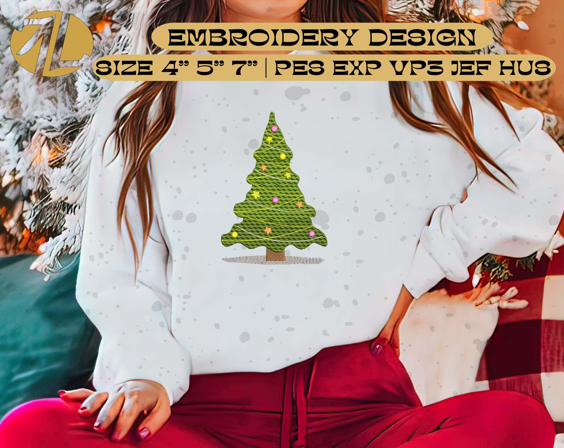 Christmas Tree Embroidery Designs, Christmas Embroidery Desi | Inspire ...
