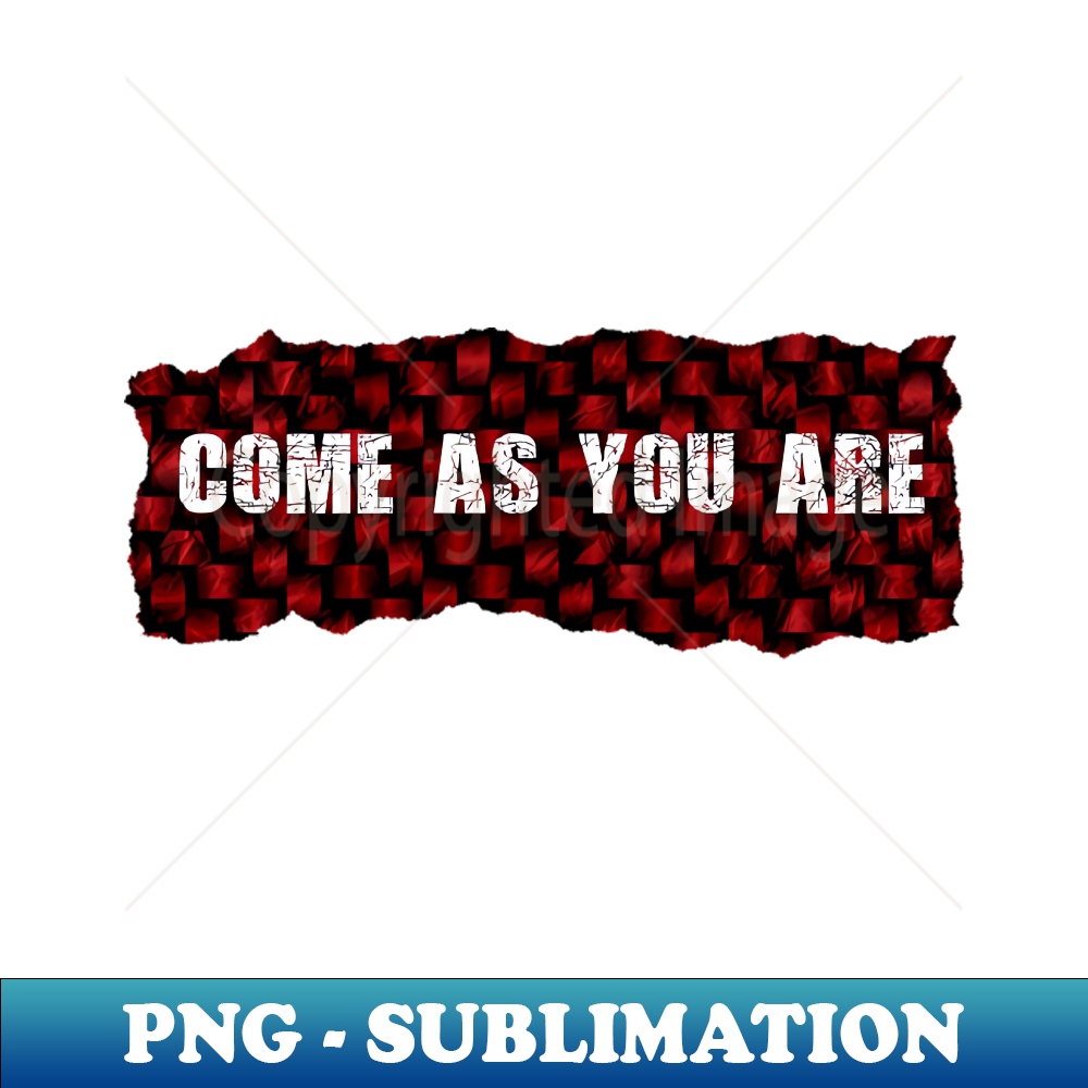 Come As You Are Ripped Flannel - Retro PNG Sublimation Digit | Inspire ...