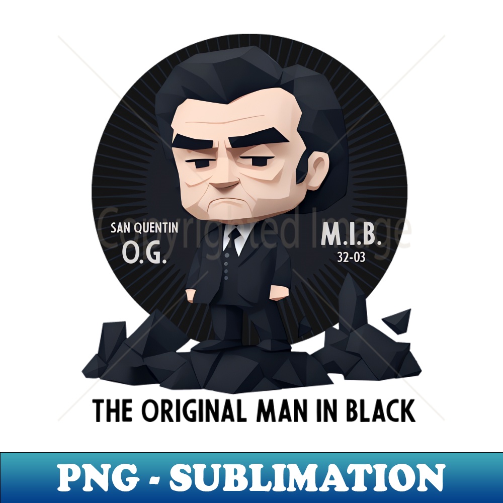 the original man in black - Retro PNG Sublimation Digital Do | Inspire ...
