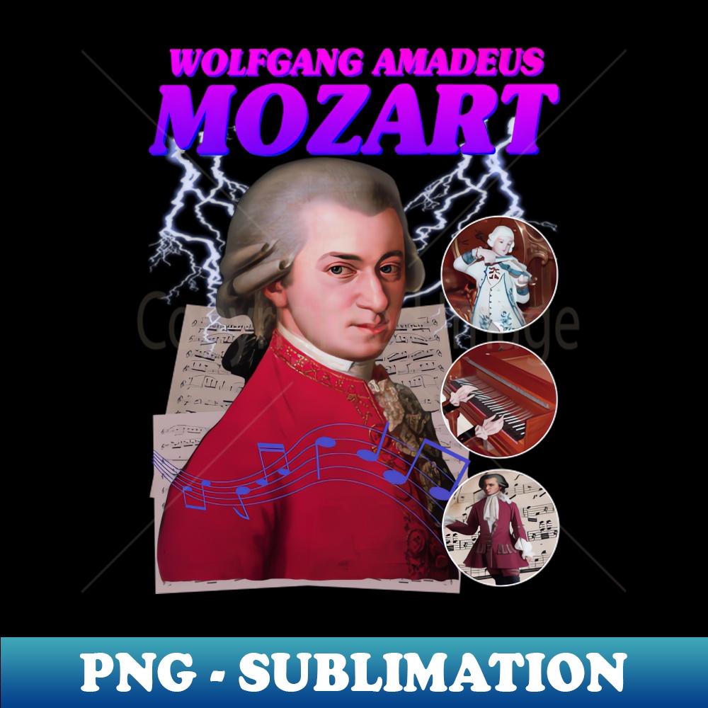 MOZART RAP TEE Wolfgang Amadeus Mozart Cool Vintage Retro 90 | Inspire ...