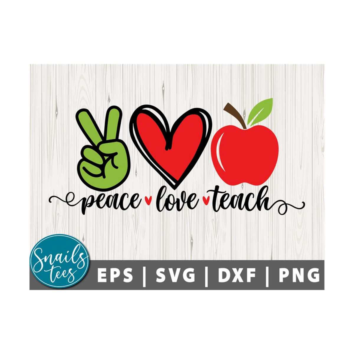 Peace Love teach Svg Peace Love teach Png Teacher svg Peace | Inspire ...