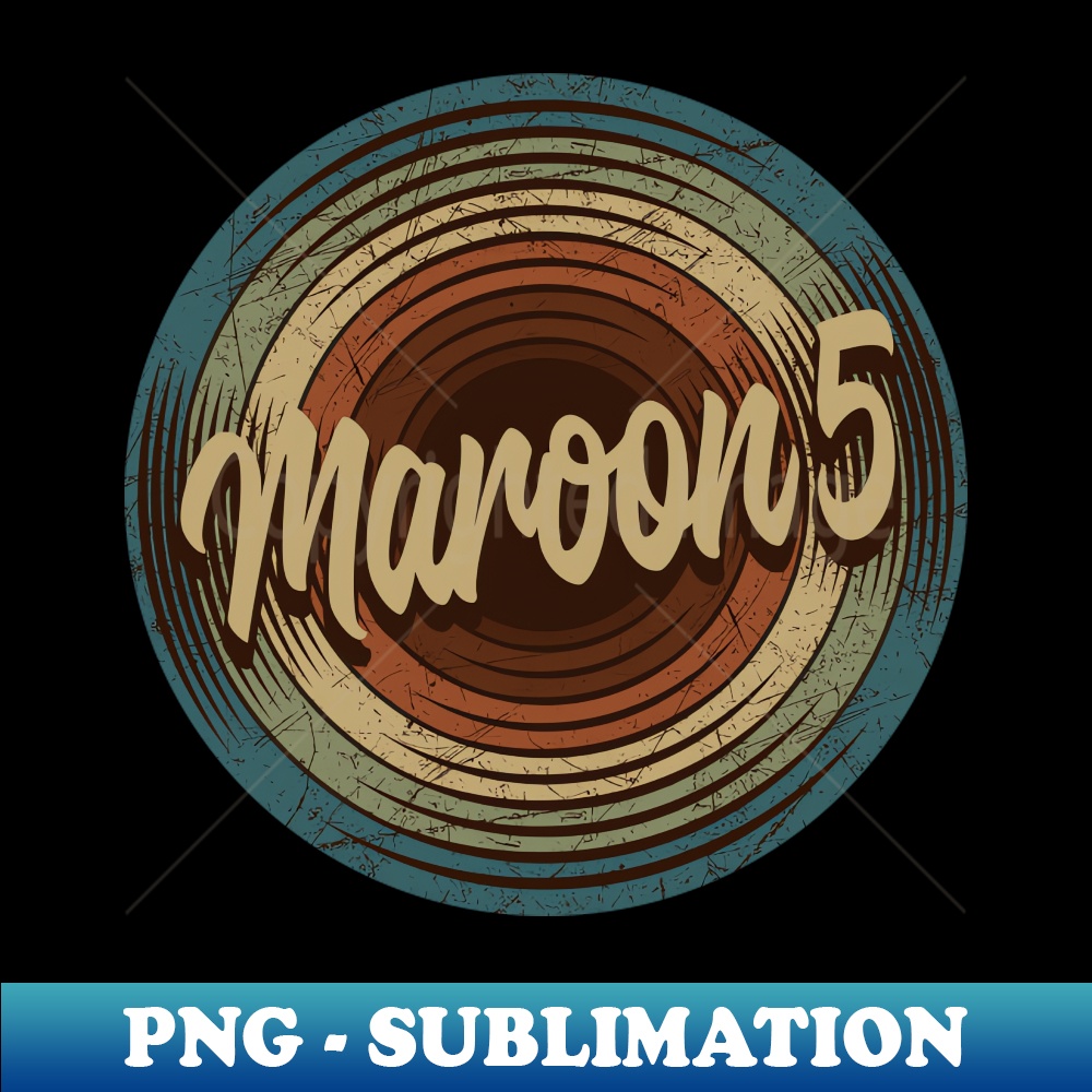 Maroon 5 Vintage Vinyl - High-Quality PNG Sublimation Downlo | Inspire ...
