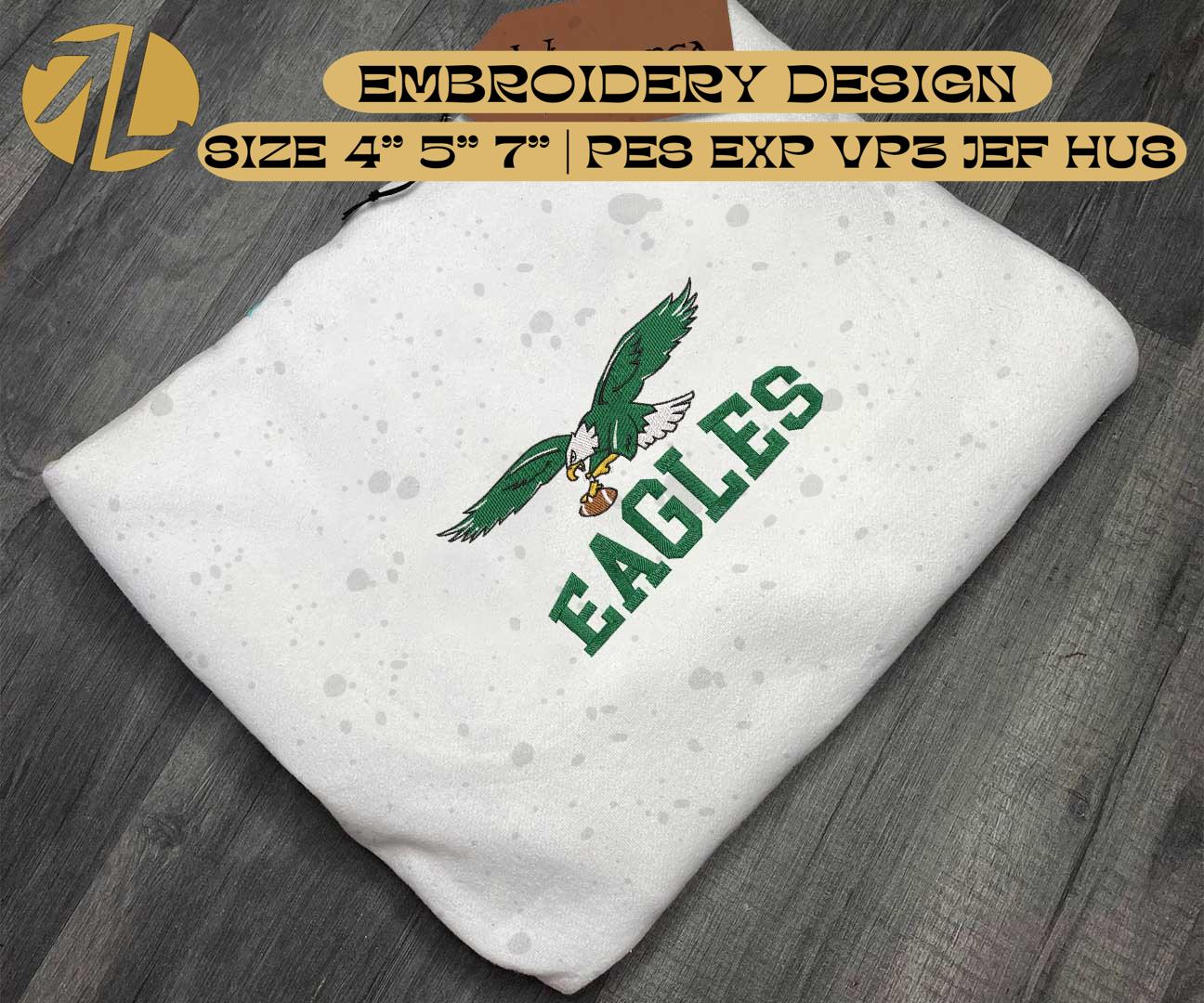 NFL Philadelphia Eagles Embroidery Design, NFL Football Logo | Inspire ...