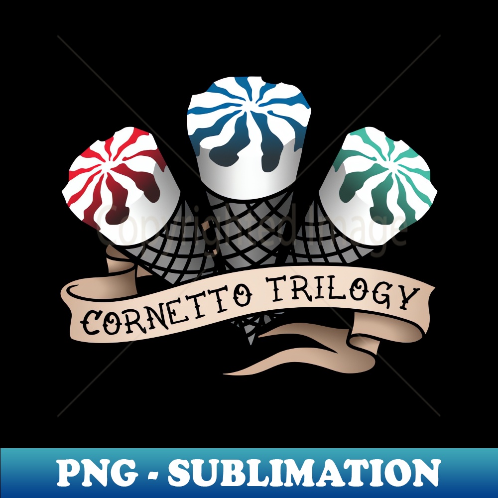 Cornetto Trilogy Tattoo - Artistic Sublimation Digital File | Inspire ...
