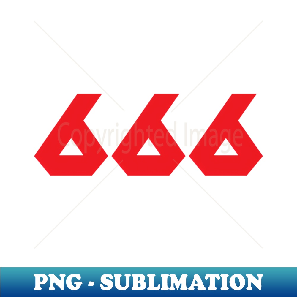 666 numbering - Premium PNG Sublimation File - Unlock Vibran | Inspire ...