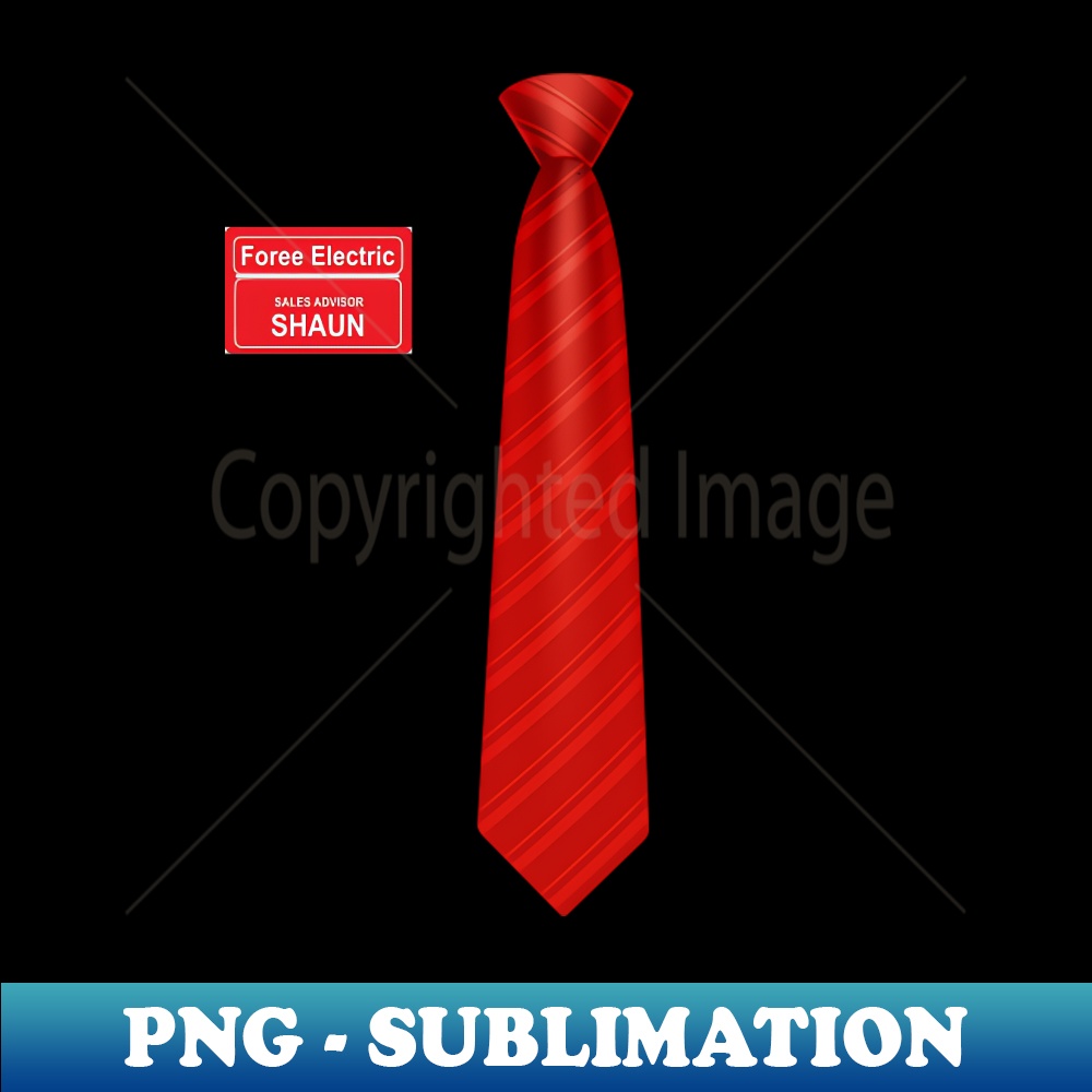 Shaun Foree Electric Name Tag Neck Tie - Instant Sublimatio | Inspire ...