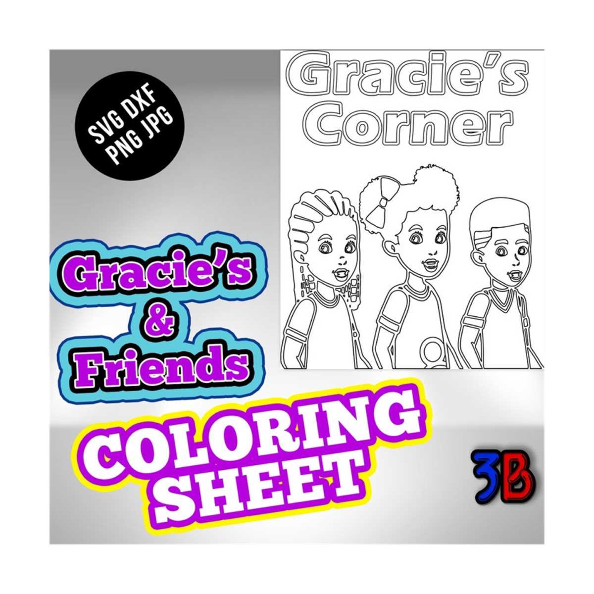 Coloring Sheet - Gracie's Corner with Friends - Activity She | Inspire ...