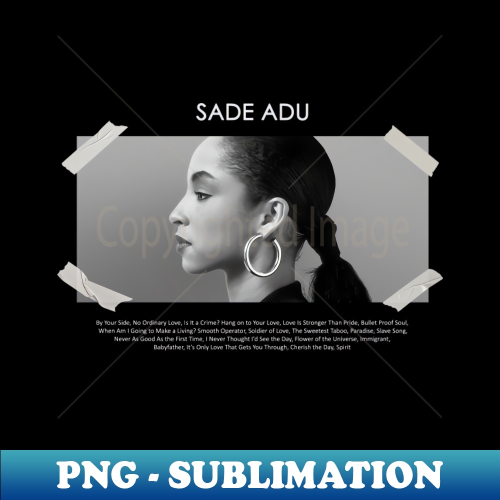 Sade Adu - PNG Transparent Sublimation Design - Create with | Inspire ...