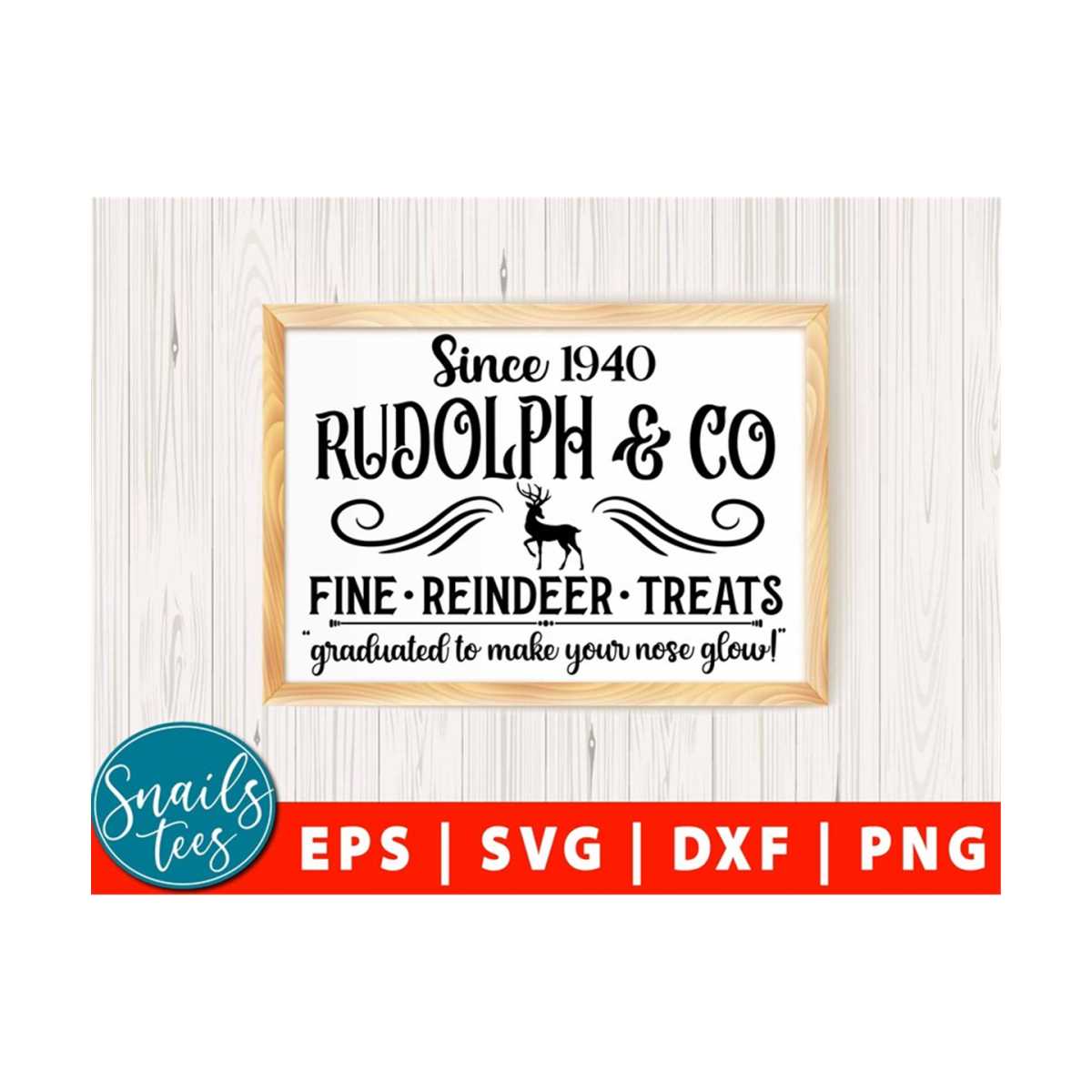 Rudolph and Co Svg Eps Dxf Png reindeer treats svg rudolph p | Inspire ...