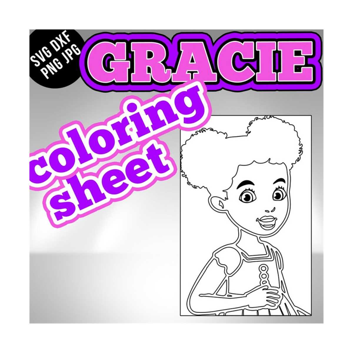 Coloring Sheet - Gracie's Corner - Activity Sheet - SVG Digi - Inspire ...