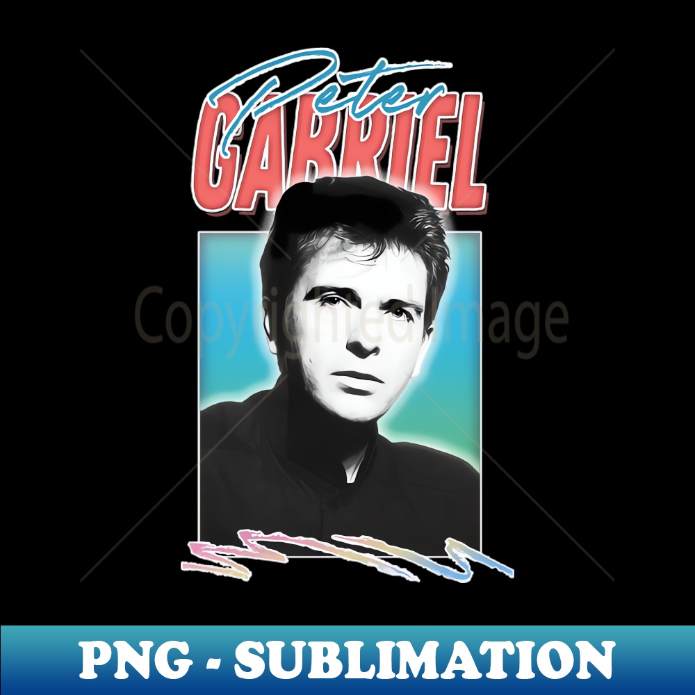 Peter Gabriel 80s Aesthetic Fan Art Design - PNG Sublimatio - Inspire ...