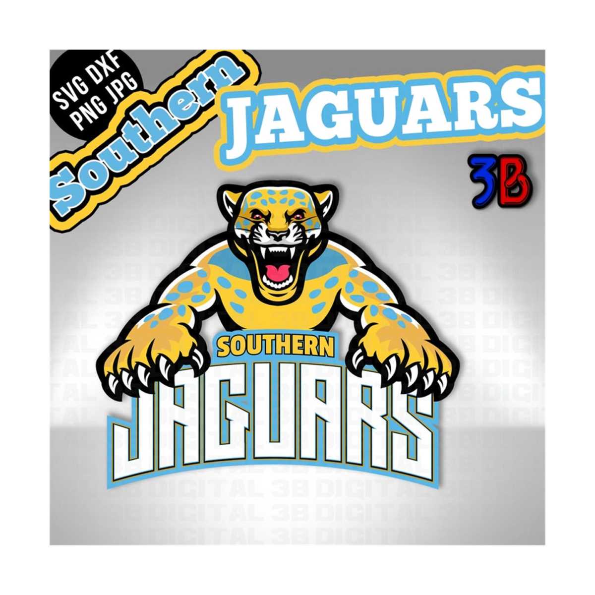 Southern Jaguars, Louisiana, Go Jags, SVG Digital Download | Inspire Uplift
