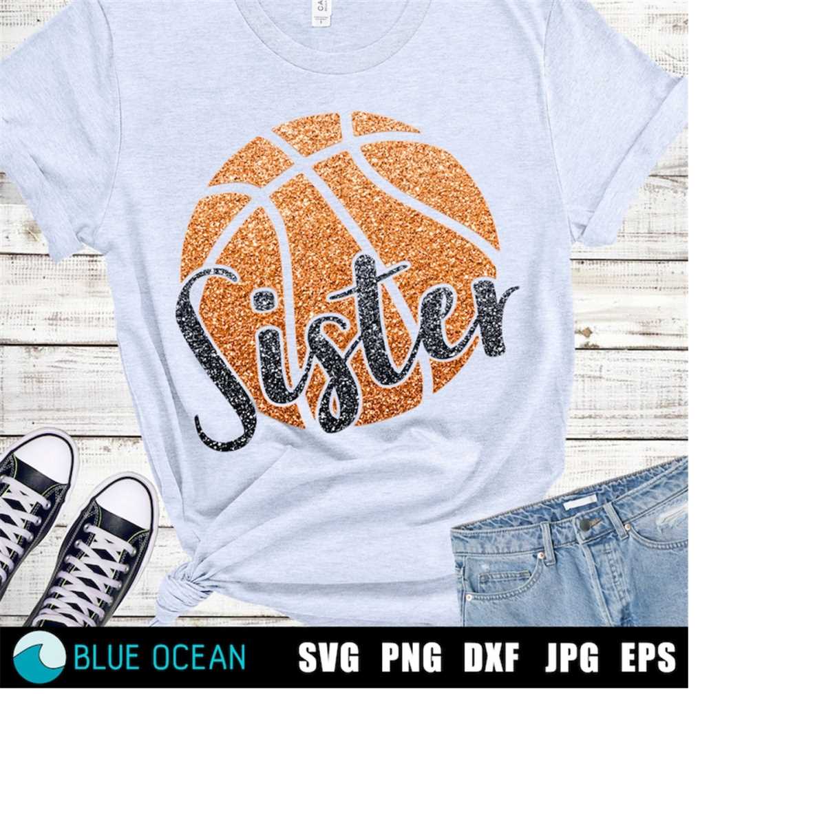 Basketball sister SVG, Basketball cut file, Cricut SVG - Inspire Uplift