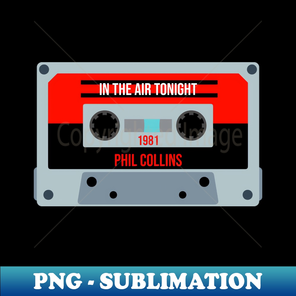 Phil Collins Classic Retro Cassette Modern Sublimation Png Inspire