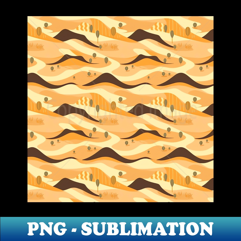 Desert Seamless Pattern Sand Dune Sahara Quicksand Arabic Oa - Inspire ...