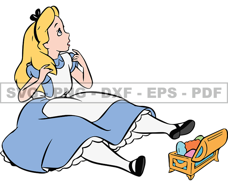 Alice in Wonderland Svg, Alice Svg, Cartoon Customs SVG, EPS | Inspire ...