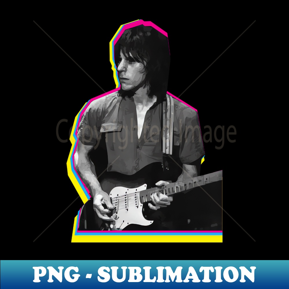 music - jeff beck - Retro PNG Sublimation Digital Download - | Inspire ...