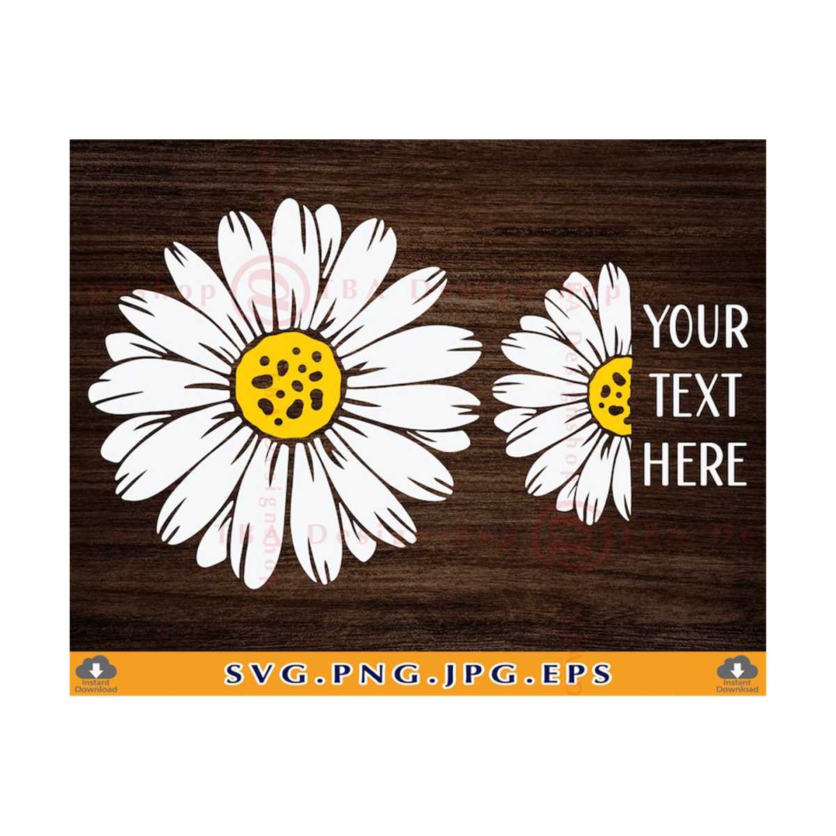 Daisy SVG, Daisy Flower SVG, Half Daisy SVG, Simple Daisy Sv | Inspire ...