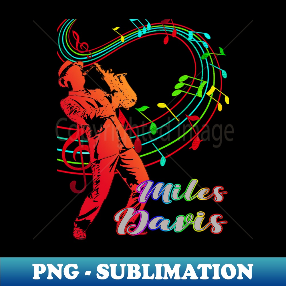 A Man With Saxophone-Miles Davis - High-Resolution PNG Subli - Inspire ...