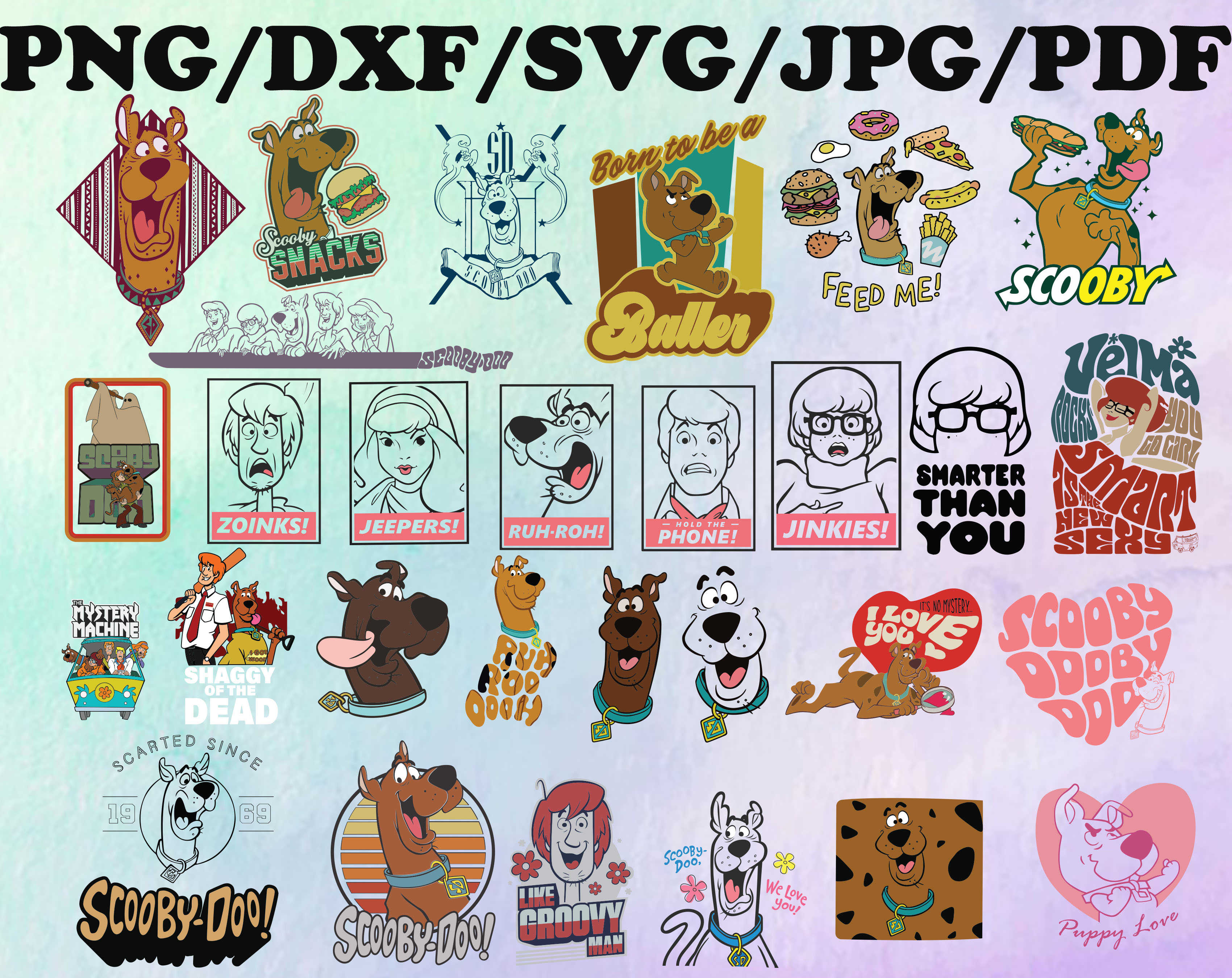 Scooby Doo SVG, Bundles Scooby Doo SVG, PNG,DXF, PDF, JPG... - Inspire ...