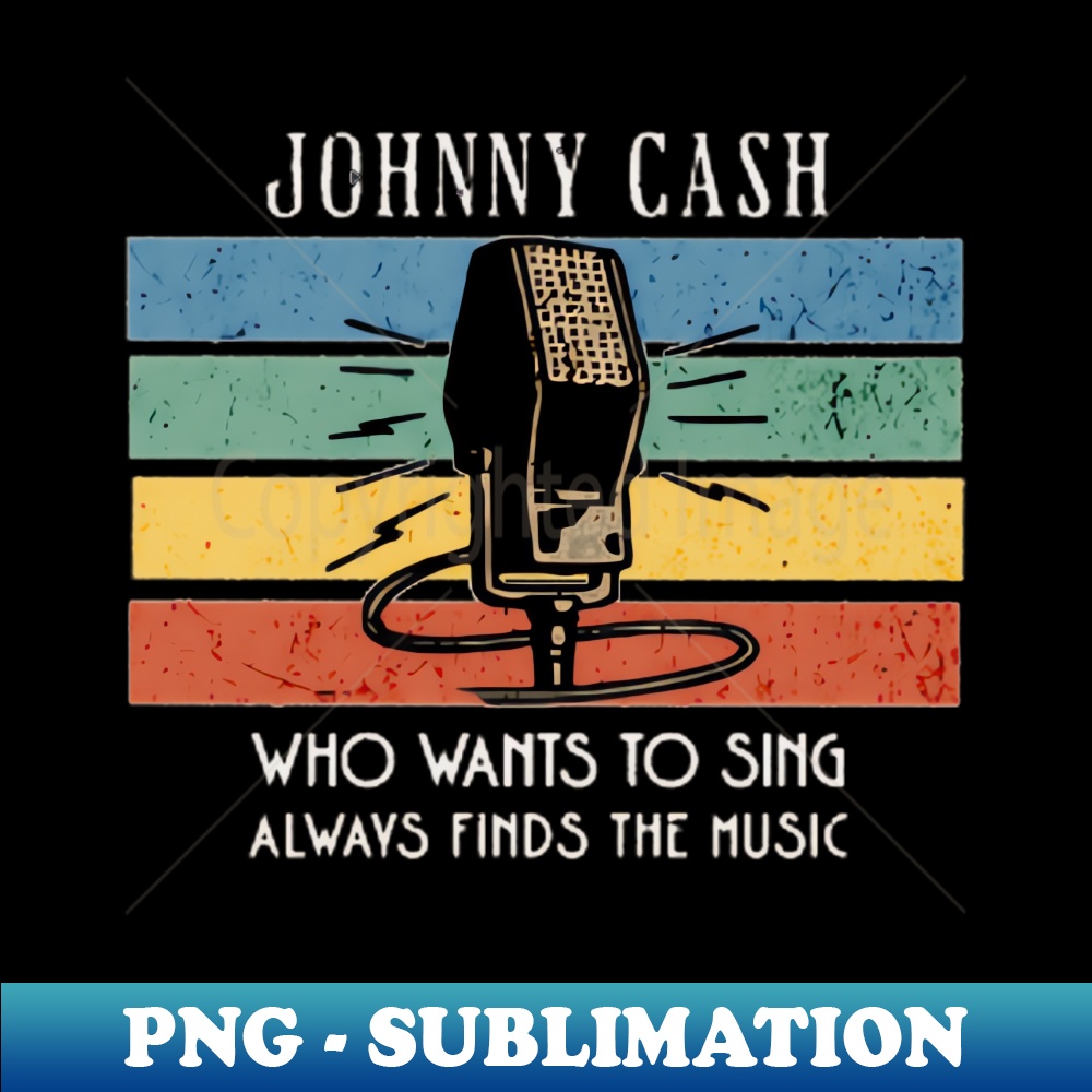 johnny name vintage microphone art - Retro PNG Sublimation D | Inspire ...