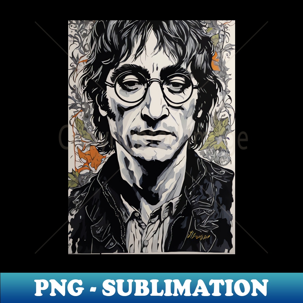 John Lennon - PNG Transparent Sublimation Design - Bold & Ey | Inspire ...