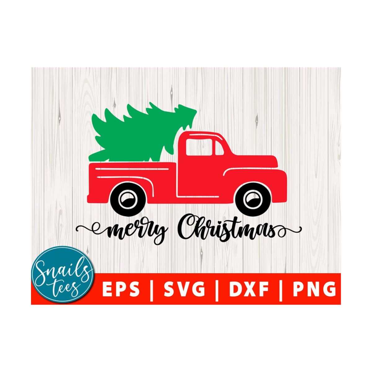 Christmas Truck Svg Eps Dxf Png Christmas Tree SVG Vintage T | Inspire ...