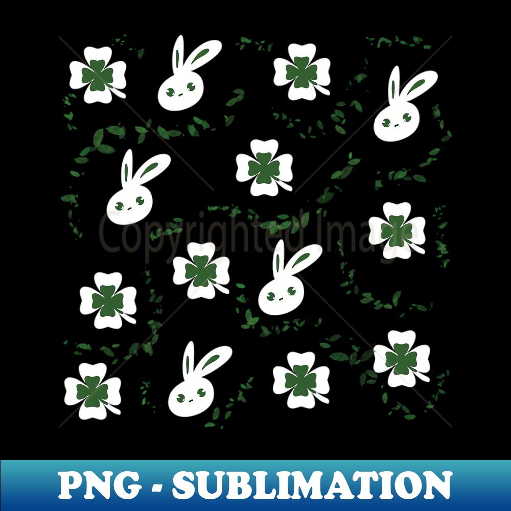Clover Bunny Pattern - Retro PNG Sublimation Digital Downlo | Inspire ...