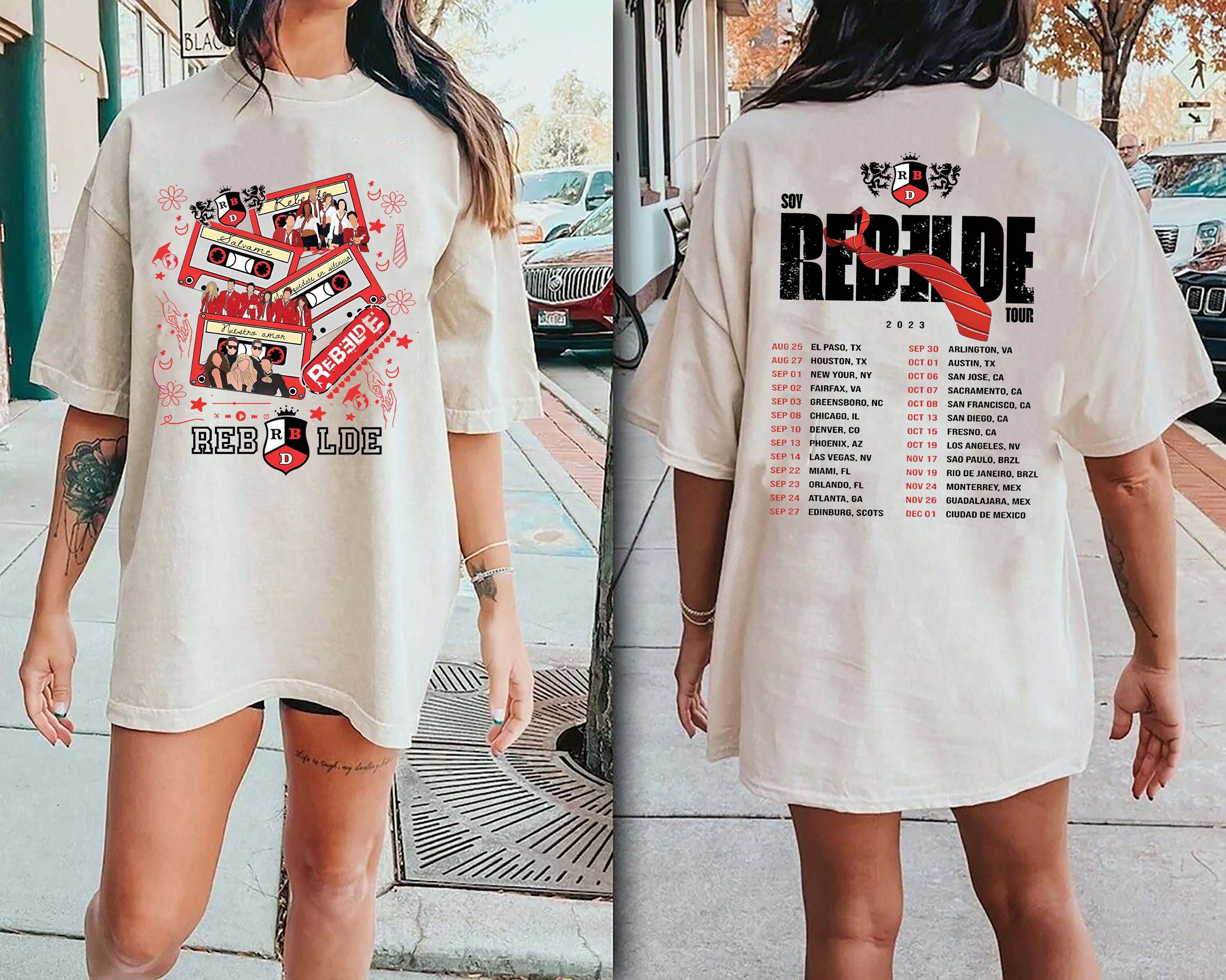 Retro RBD Touring 2 Sides Shirt, Rbd Fans Sweatshirt, RBD Lo | Inspire ...